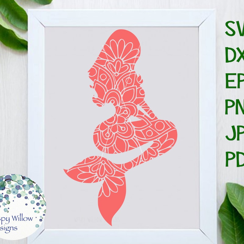 Mermaid Mandala Svg - Etsy