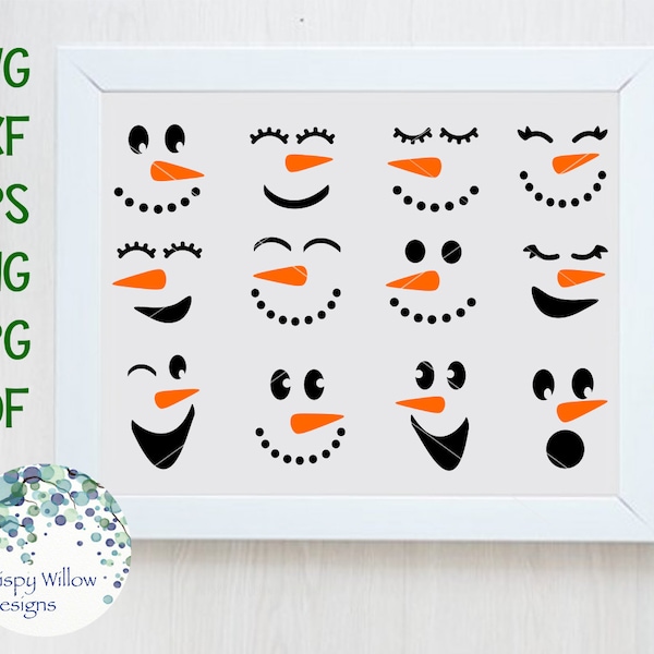 Snow Girl Face Svg - Etsy