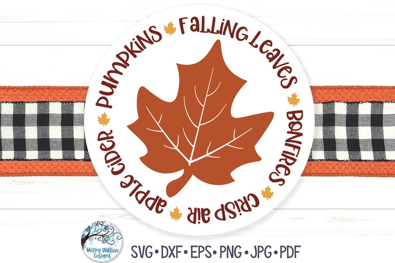 Round Fall SVG Bundle, Fall Word Round, Fall Circle SVG, Pumpkins, Fall ...