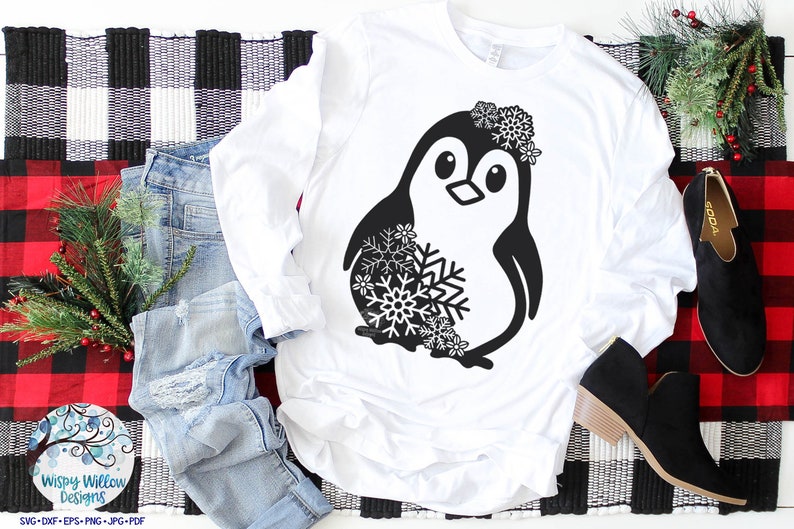 Snowflake Animals SVG Bundle Cardinal SVG Bear Penguin - Etsy