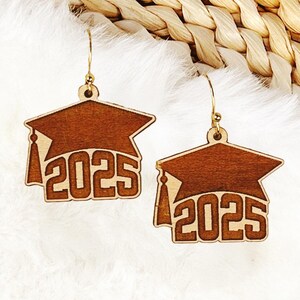 Senior 2025 Graduation Earring SVG File Bundle for Laser Cutter ...