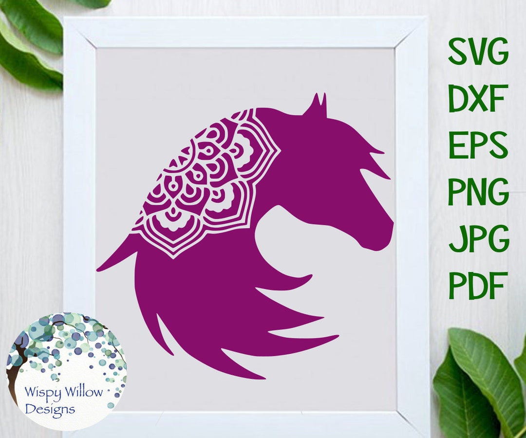 Horse Mandala SVG, DXF, Pdf, Png, Eps, Jpeg, Digital Download File ...