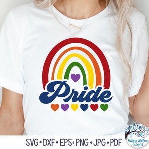 Pride Rainbow SVG, Retro Rainbow Svg, LGBTQ Pride Svg, LGBTQ Awareness ...