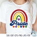 Pride Rainbow SVG, Retro Rainbow Svg, LGBTQ Pride Svg, LGBTQ Awareness ...