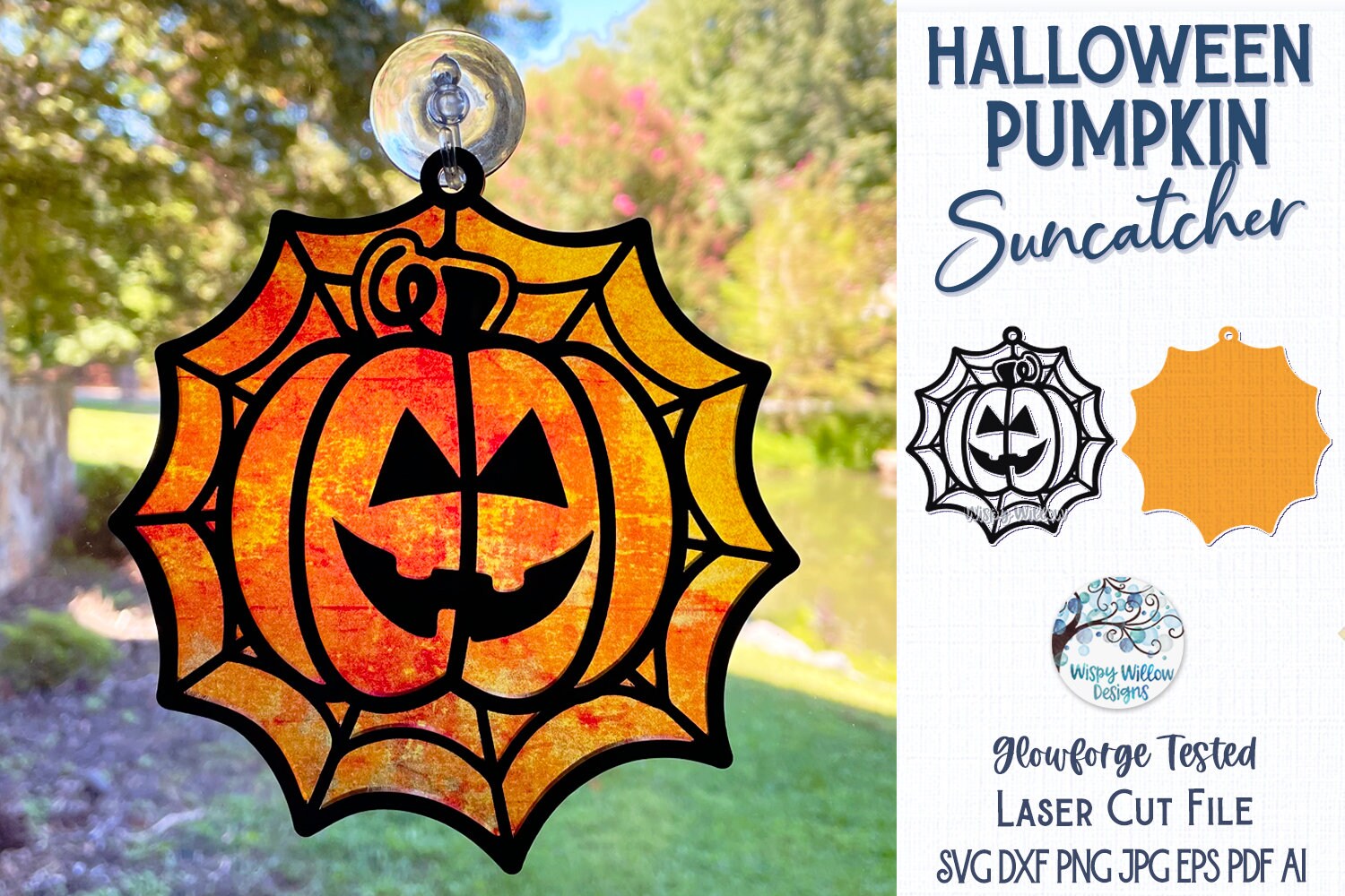 Halloween Suncatcher SVG Bundle for Glowforge or Laser Cutter SVG, Jack ...