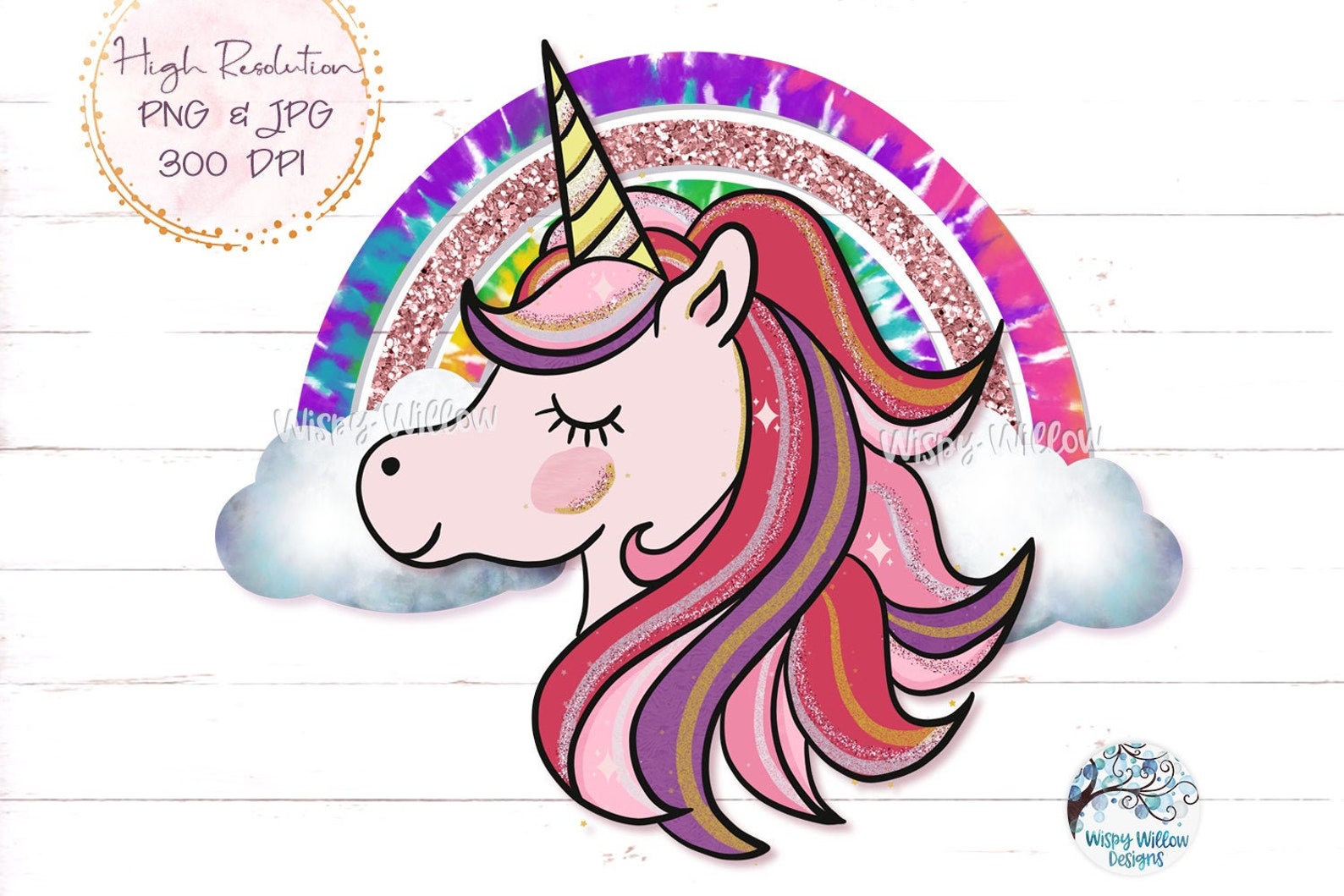 Unicorn Rainbow PNG Unicorn Sublimation Png Rainbow | Etsy