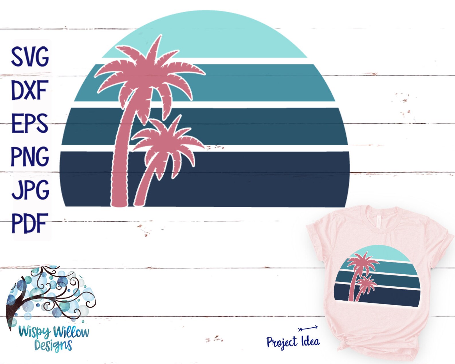 Beach Sunset SVG Png Beach SVG Summer Svg Palm Tree Svg - Etsy