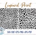 Ghost Leopard Print SVG Bundle for Cricut Halloween Animal - Etsy