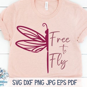 Free to Fly Dragonfly SVG Bundle, Dragonfly SVG, Dragonflies, Inspiring ...