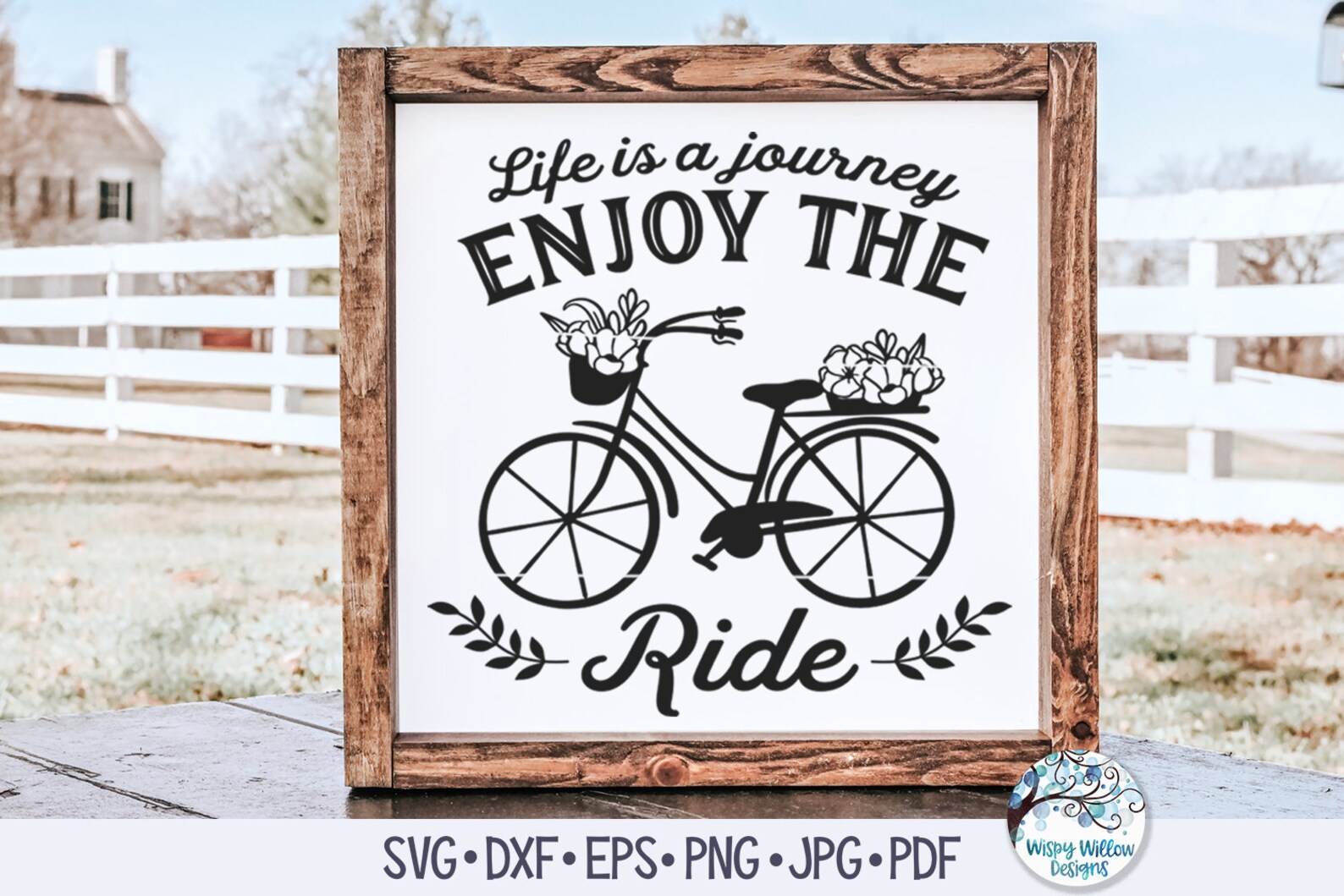 Life is a Journey Enjoy the Ride SVG Floral Bicycle SVG - Etsy