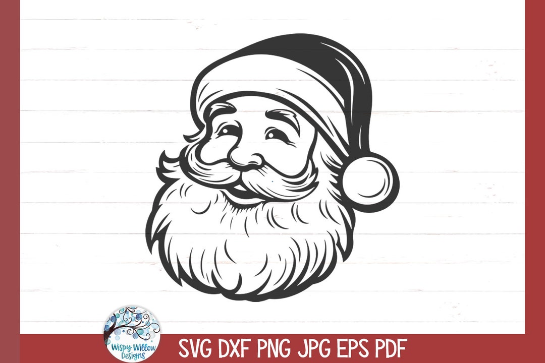 Santa Claus SVG for Cricut, Christmas SVG, Santa PNG Clipart, Santa ...