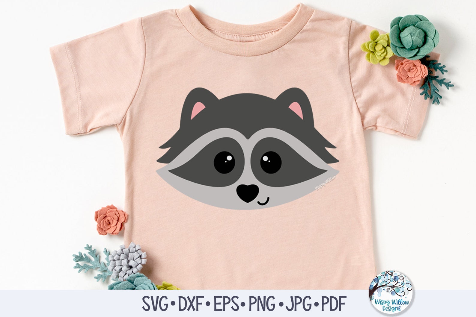 Cute Raccoon Face SVG, Baby Raccoon PNG Clipart, Woodland Animal, Baby ...