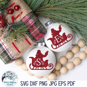 Santa Alphabet SVG Bundle for Cricut, Santa Claus Monogram ...