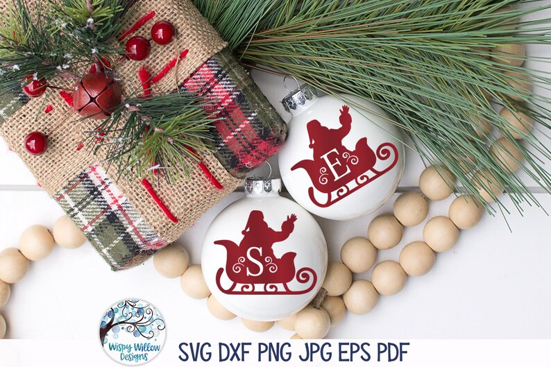 Santa Alphabet SVG Bundle for Cricut Santa Claus Monogram - Etsy