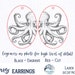 Octopus Earring SVG File for Glowforge or Laser Cutter, Sea Ocean ...