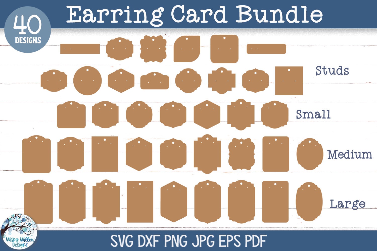 Earring Card SVG Bundle for Cricut Jewelry Display Cards - Etsy UK