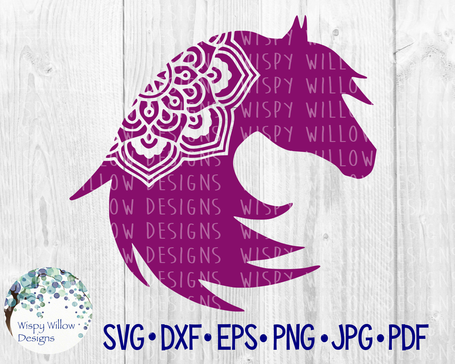 Horse Mandala SVG, DXF, Pdf, Png, Eps, Jpeg, Digital Download File ...