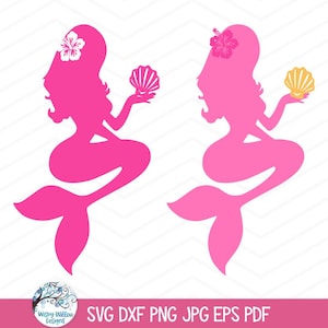 Sirena SVG para Cricut, Calcomanía de vinilo de vacaciones en la playa ...