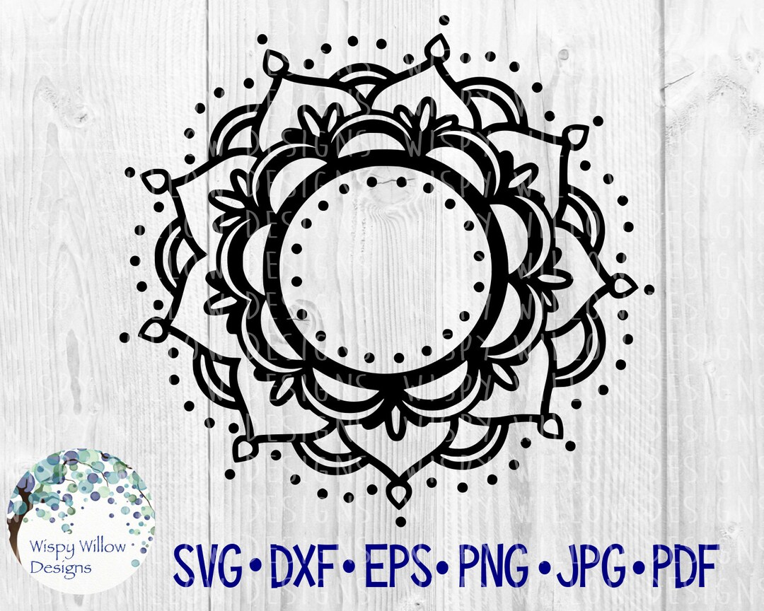 Mandala SVG, Mandala Border Svg, Mandala Monogram Svg, Mandala Design ...