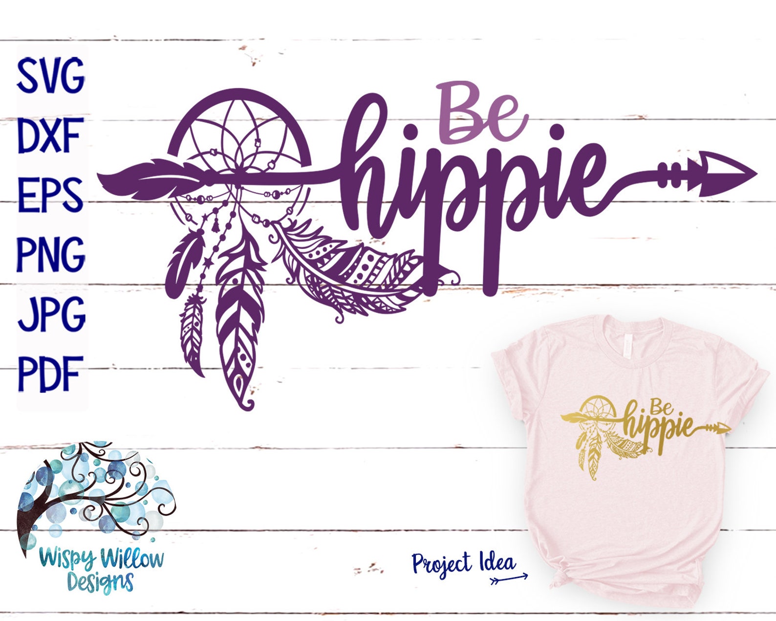 The Bohemian SVG Bundle, DXF, Png, Jpg, Boho Dreamcatcher With Feathers ...