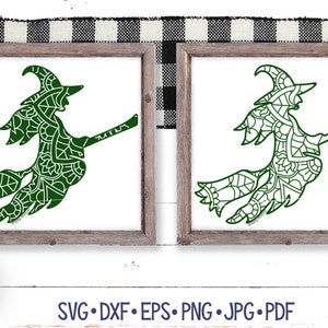 Halloween Mandala SVG Bundle, Witch Mandala, Pumpkin Mandala, Bat ...