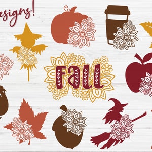 Floral Fall SVG Bundle, Fall Mandala Svgs, Fall SVG Bundle, Autumn ...