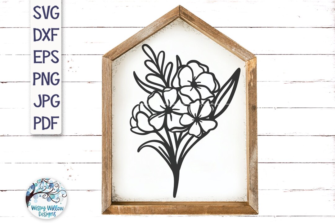 Flower Bouquet SVG, Flowers SVG, Flower Svg, Flower Arrangement, Spring ...