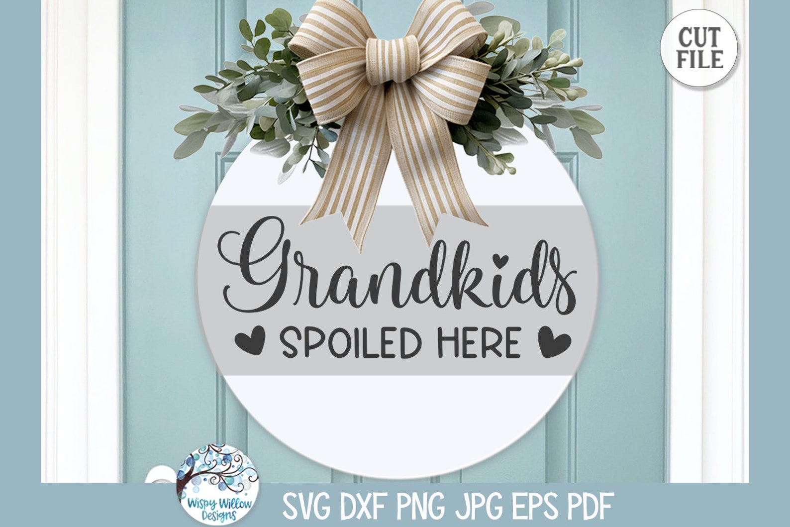 Grandkids Spoiled Here SVG for Cricut, Funny Grandparent Sign PNG ...