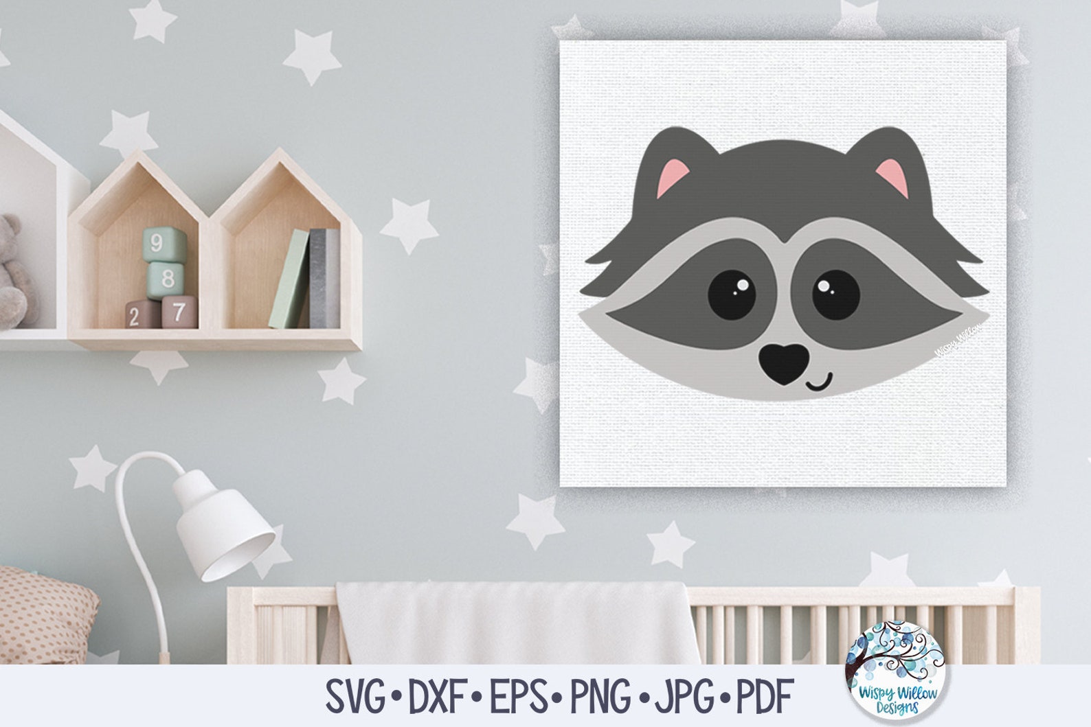 Cute Raccoon Face SVG, Baby Raccoon PNG Clipart, Woodland Animal, Baby ...
