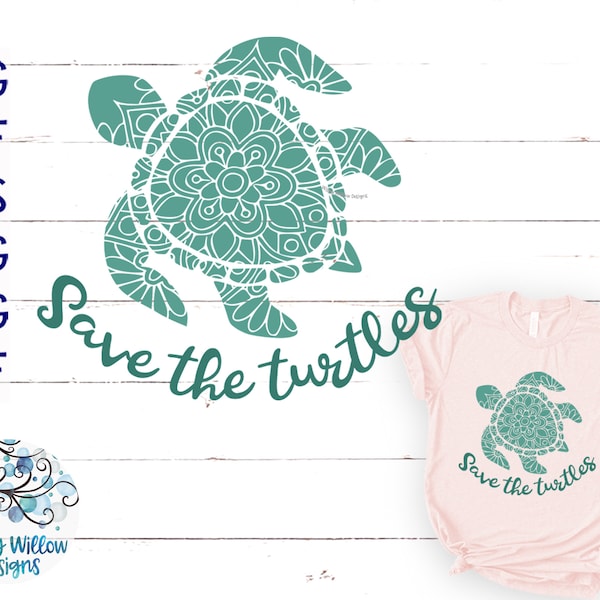 Save the Turtles Svg - Etsy