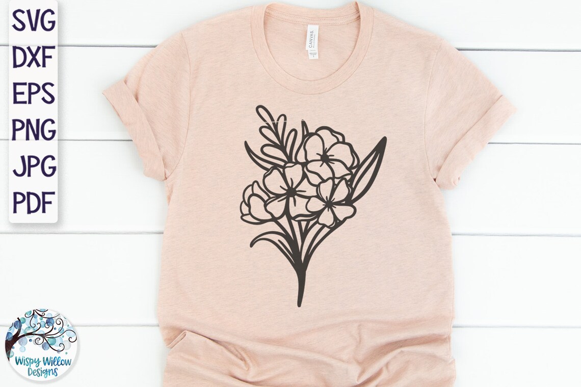 Flower SVG Bundle 50 Flower SVG Cut Files Hand Drawn | Etsy Canada