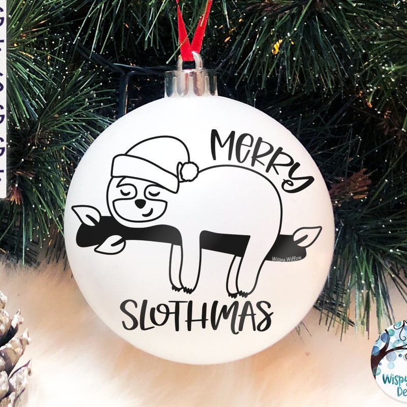 Sloth Christmas Cricut - Etsy UK