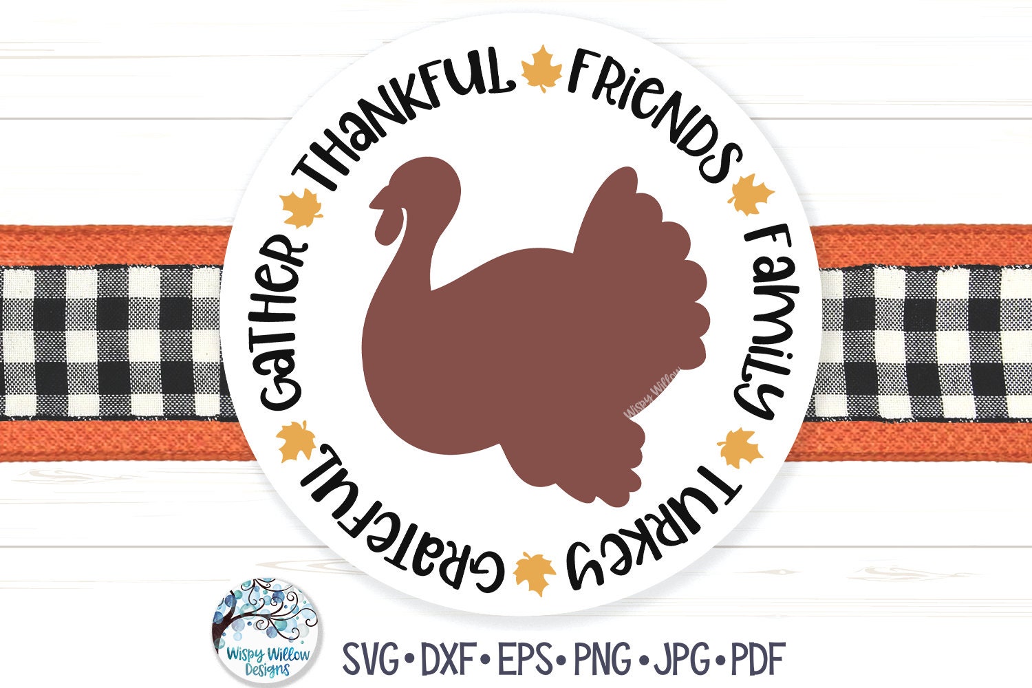 Thanksgiving Turkey SVG Thanksgiving Word Round Fall Circle - Etsy