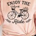 Enjoy the Ride SVG, Floral Bicycle SVG, Enjoy the Ride Sign, Vintage ...
