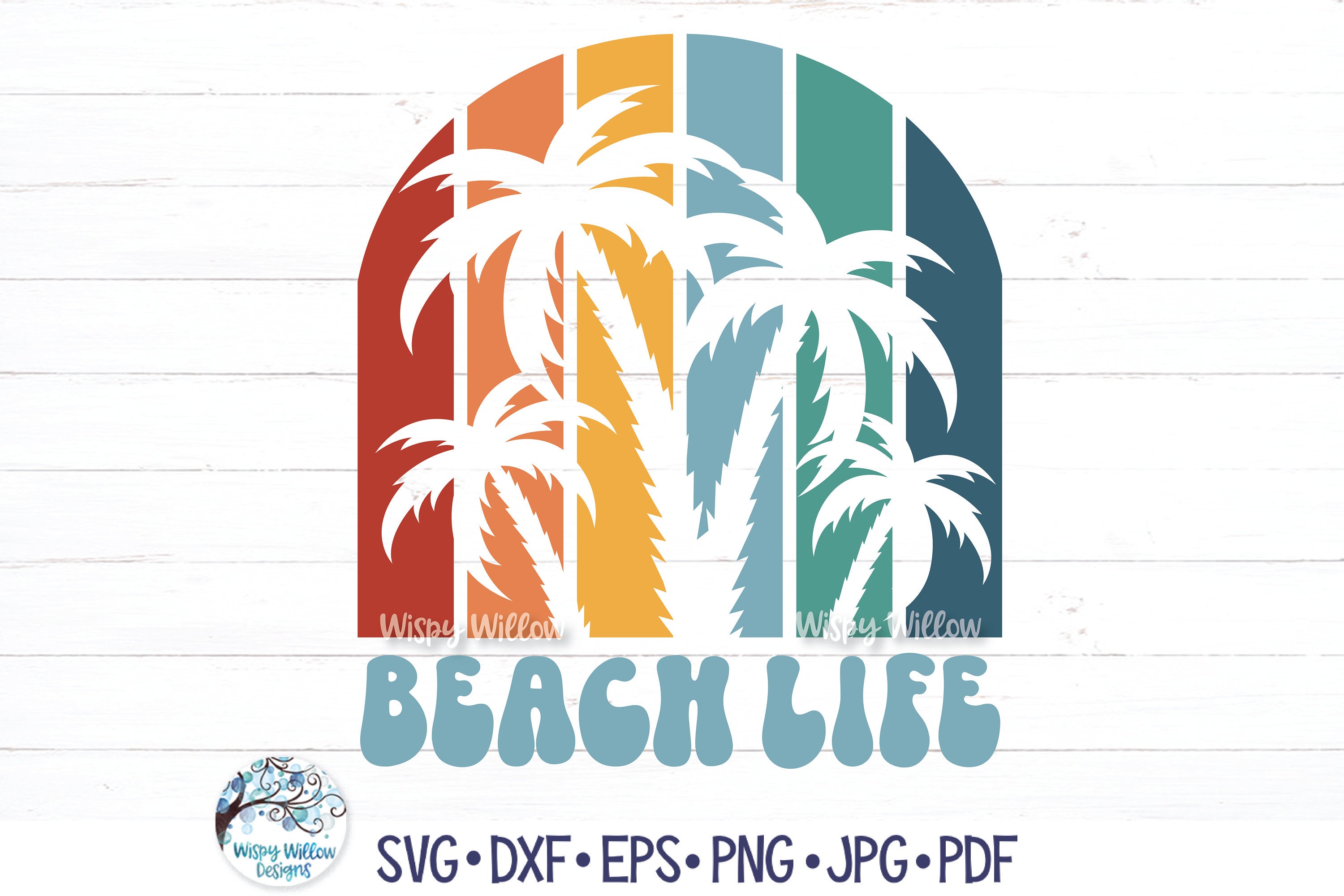 Beach Life SVG Summer Palm Trees SVG for Cricut Summer Beach - Etsy