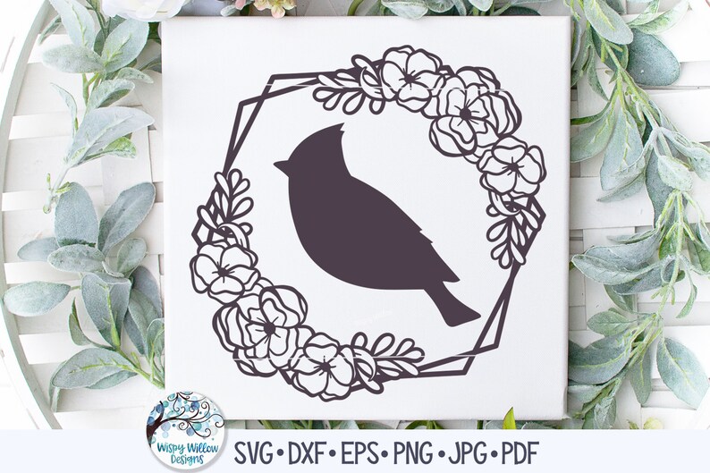 Floral Bird SVG Bird With Flowers Svg Bird Svg Floral - Etsy