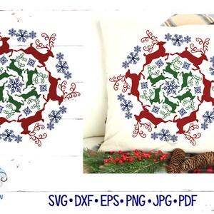 Winter Mandala SVG Bundle, Christmas Mandala Bundle, Merry Christmas ...