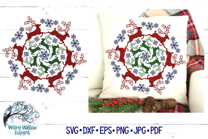 Winter Mandala SVG Bundle, Christmas Mandala Bundle, Merry Christmas ...