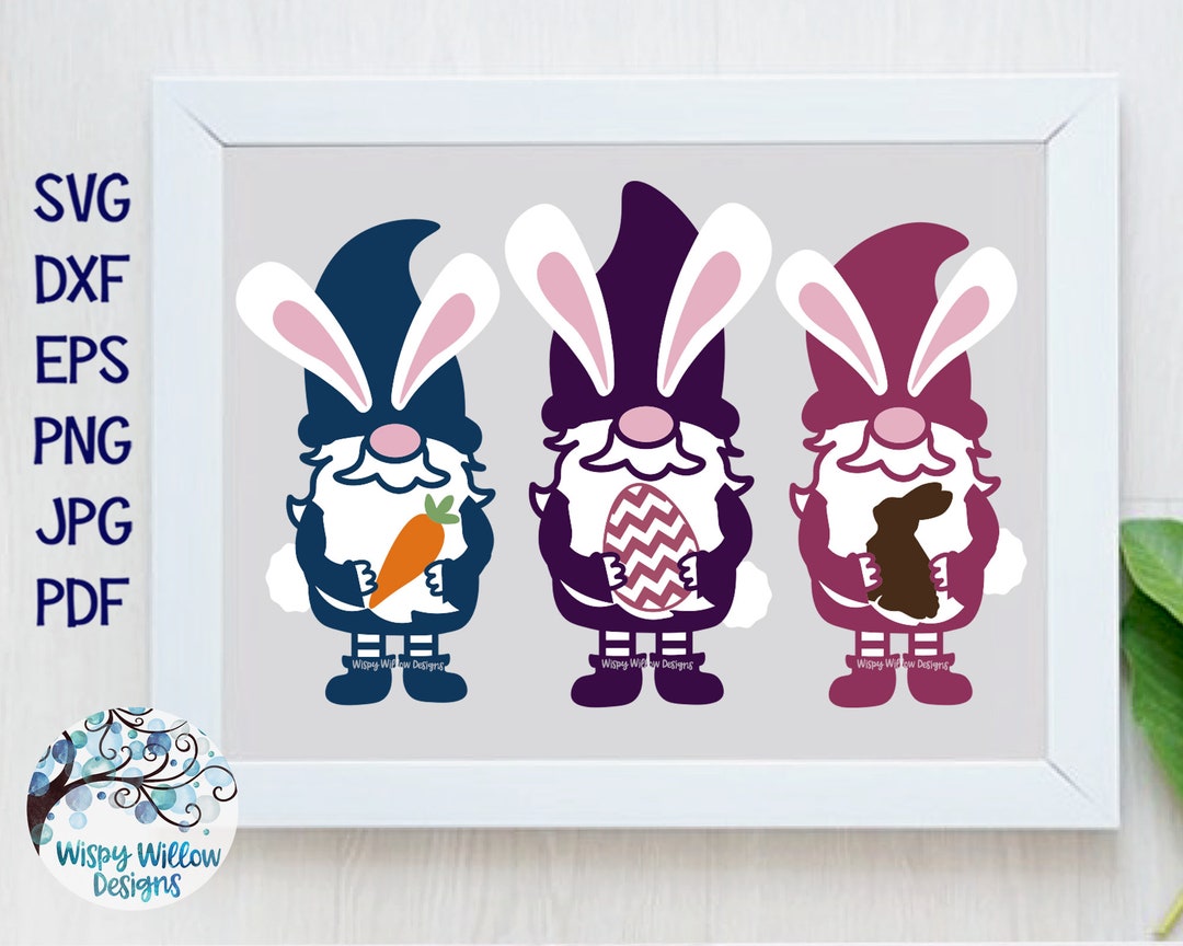 Easter Gnomes SVG, Gnome SVG, Spring, Easter, Bunny Gnome, Gnomes ...