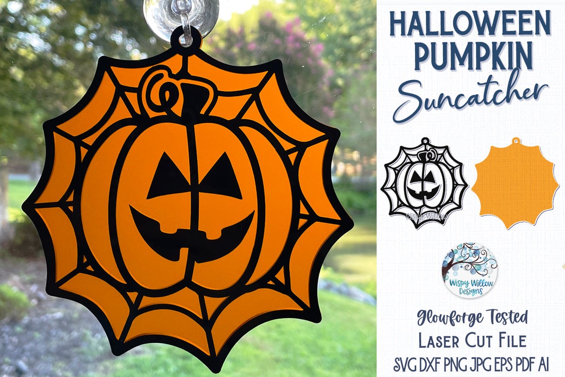 Halloween Suncatcher SVG Bundle for Glowforge or Laser Cutter - Etsy
