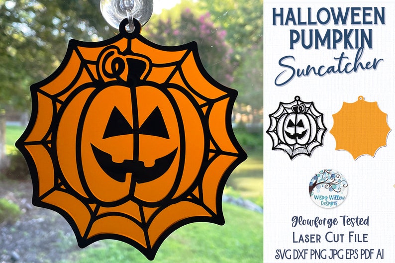 Halloween Suncatcher SVG Bundle for Glowforge or Laser Cutter SVG, Jack ...