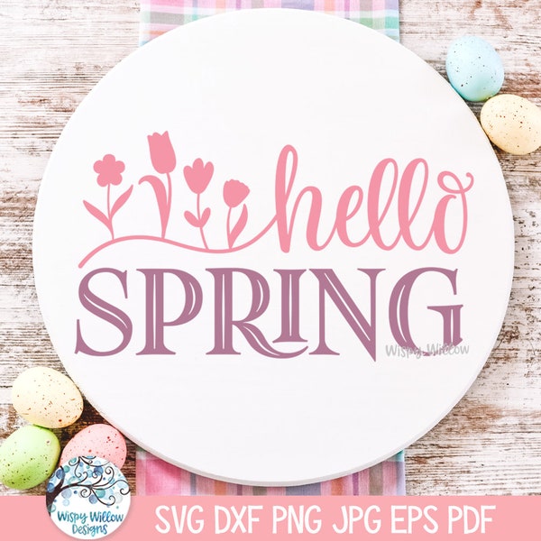 Hello Spring Svg - Etsy