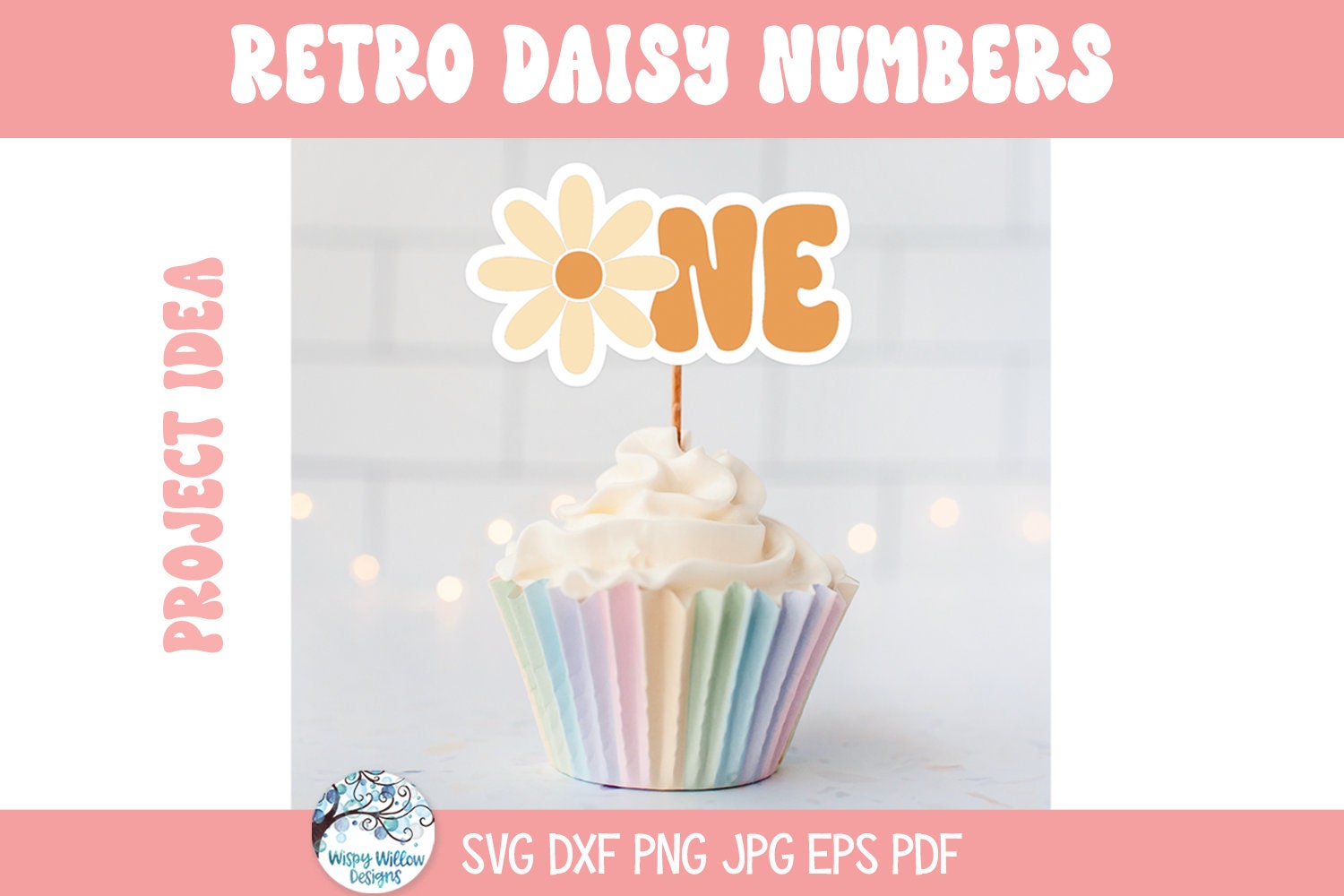 Retro Daisy Number SVG Bundle for Cricut, Baby's First Birthday Party ...