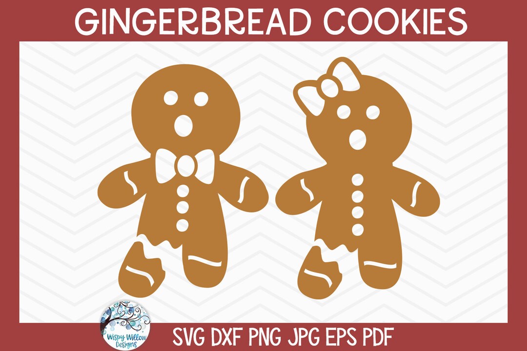 Gingerbread Cookies SVG for Cricut, Broken Gingerbread Man PNG ...