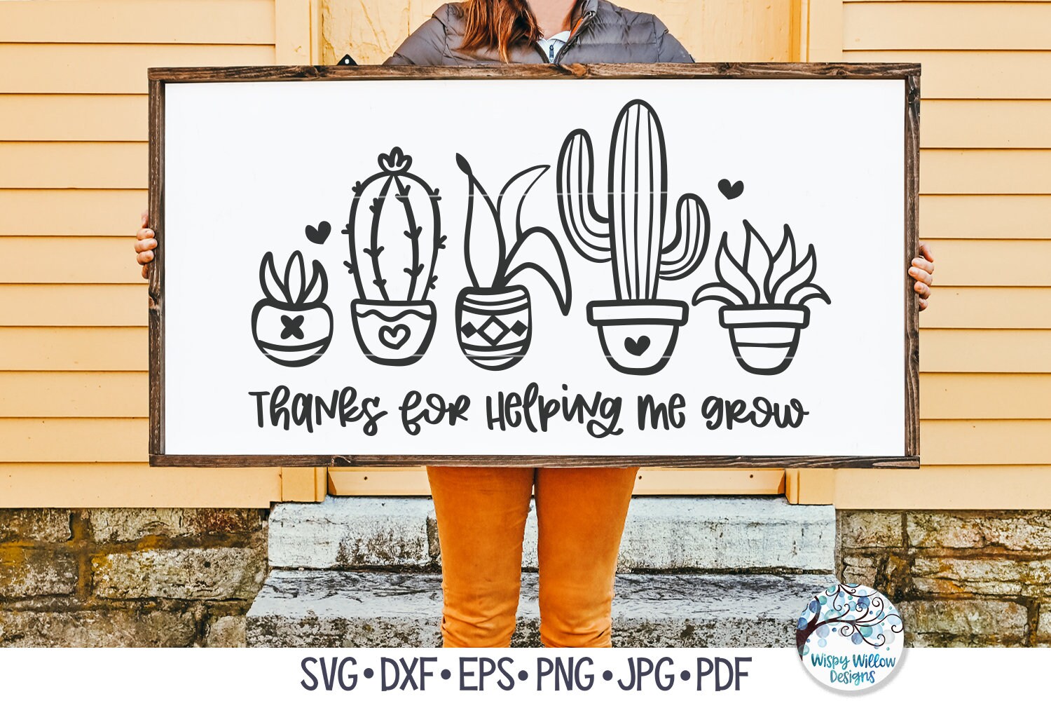 Thanks for Helping Me Grow Plant SVG for Cricut and Silhouette, Teacher ...