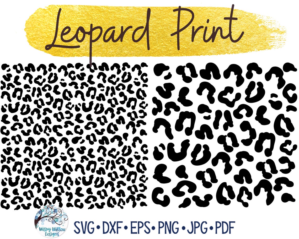 Leopard Print SVG for Cricut Animal Print Clip Art Cheetah - Etsy