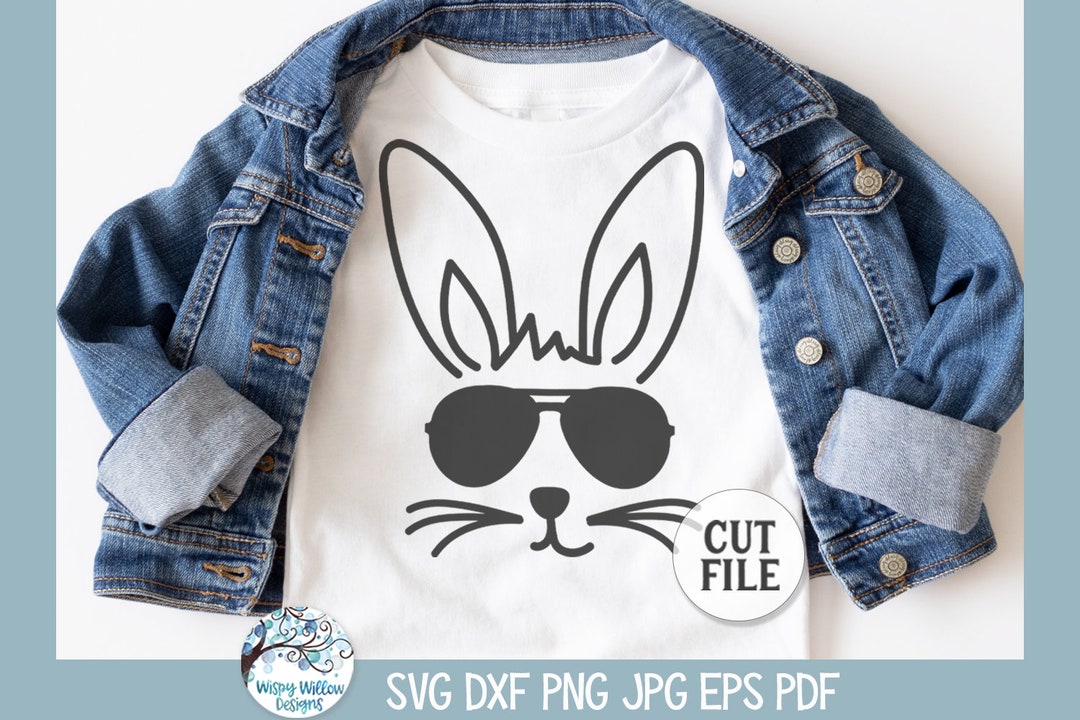 Easter Bunny With Sunglasses SVG for Cricut, Funny Easter Bunny for Kid ...
