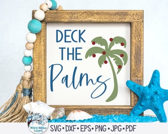 Deck the Palms Svg - Etsy