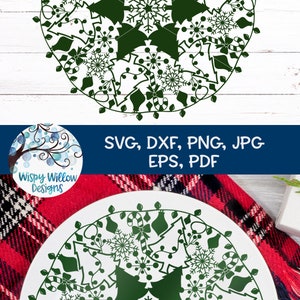 Christmas Mandala SVG, Christmas Svg, Winter Mandala Svg, Christmas ...