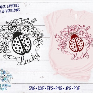 Lucky Ladybug Mandala SVG for Cricut, Ladybug and Flower Mandala, Png ...